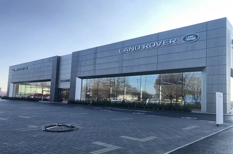 Jaguar Land Rover Dealership – Chequers Way, Derby – Hantall